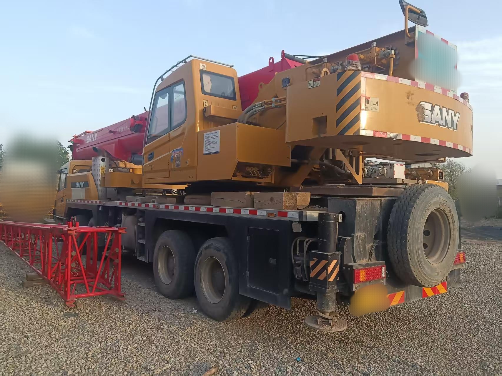 Used truck crane 2021 Sany 400T, Euro V, 5 booms for sale|Sany